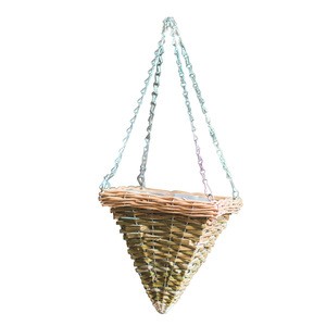 Buy Cone Shape Hanging Basket Hand Woven Cheap Wicker Hanging Basket ...