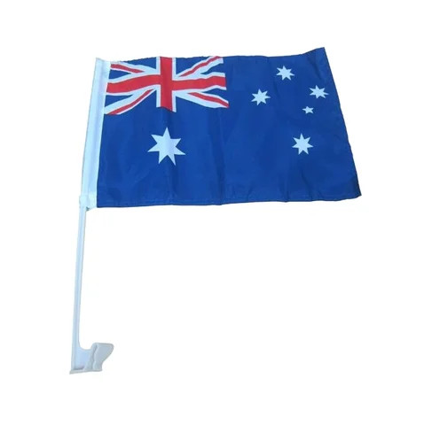 Buy Custom Australia Car Flag 30*45cm Polyester+plastics Car Window ...