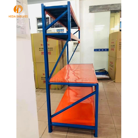 Buy Custom Supermarket Warehouse Storage Steel Stacking Shelves Storage ...