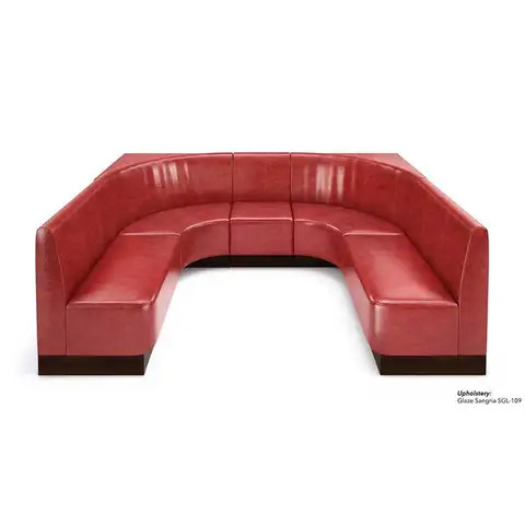 Buy Customizable Size Tufted Leather Restaurant Booth L U Shape Modern ...