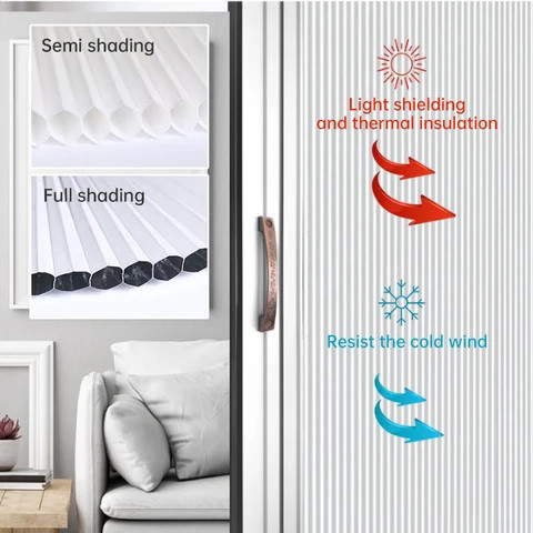 Buy Customized Modern Sliding Window Honeycomb Blinds Polyester Non ...