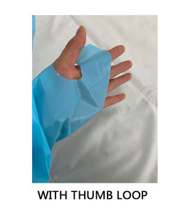 Buy Disposable Plastic Apron With Thumb Loop / Apron Sleeve Plastic ...