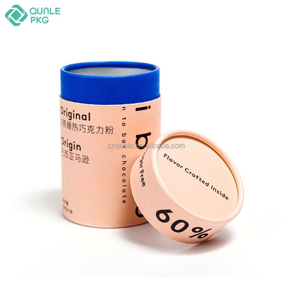 Buy Eco Friendly Cardboard Tube Protein Packaging Protein Powder ...