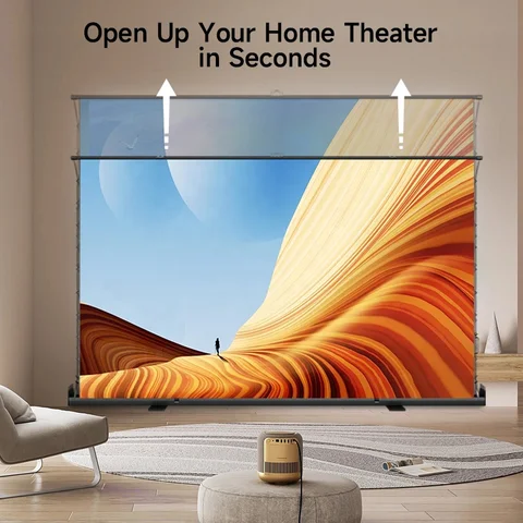 Buy Factory 4k Anti-light 100 Inch Pull Up Projector Screen 3d Alr 16:9 ...