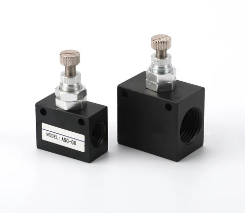 Buy Factory Direct Air Manual Solenoid Valve Model Asc Series Speed Control Valve One-way Flow ...