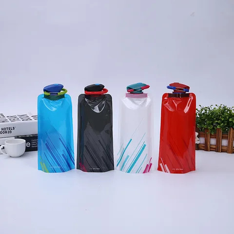Buy Foldable Bottles Sports Drink Water Container Custom Logo Designed ...