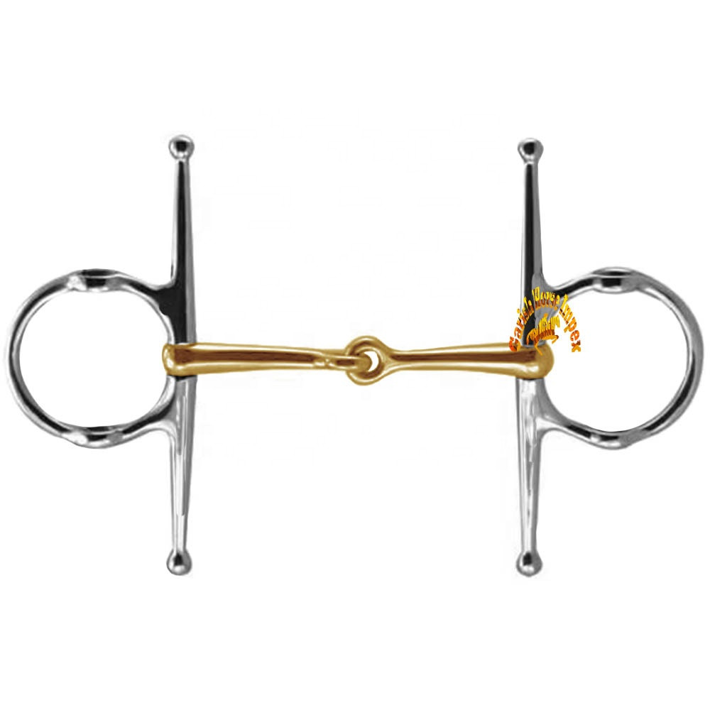 Buy Full Cheek Horse Bit Snaffle Bit Brass Horse Riding Mouth Bit ...