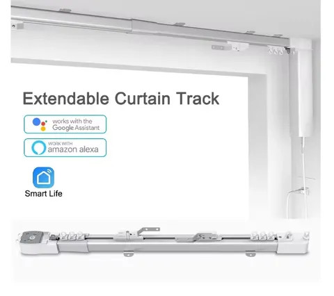 Buy Garden Factory Wifi Intelligent Electric Curtain Track Curtain ...