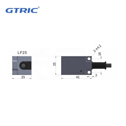Buy Gtric Lf25 Three Wire Npn Normally Open 24v Square Magnetic Sensor ...