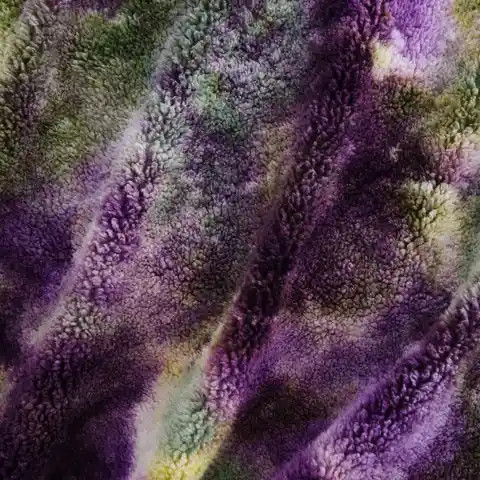 Buy Hand Dyed Changing Color Fleece Fabric For Fashion Jacket from ...