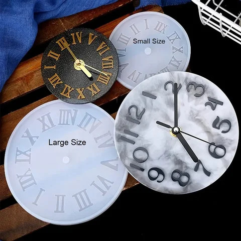 Buy Homesun Ak Silicone Molds For Resin Making Roman Numeral Clocks ...