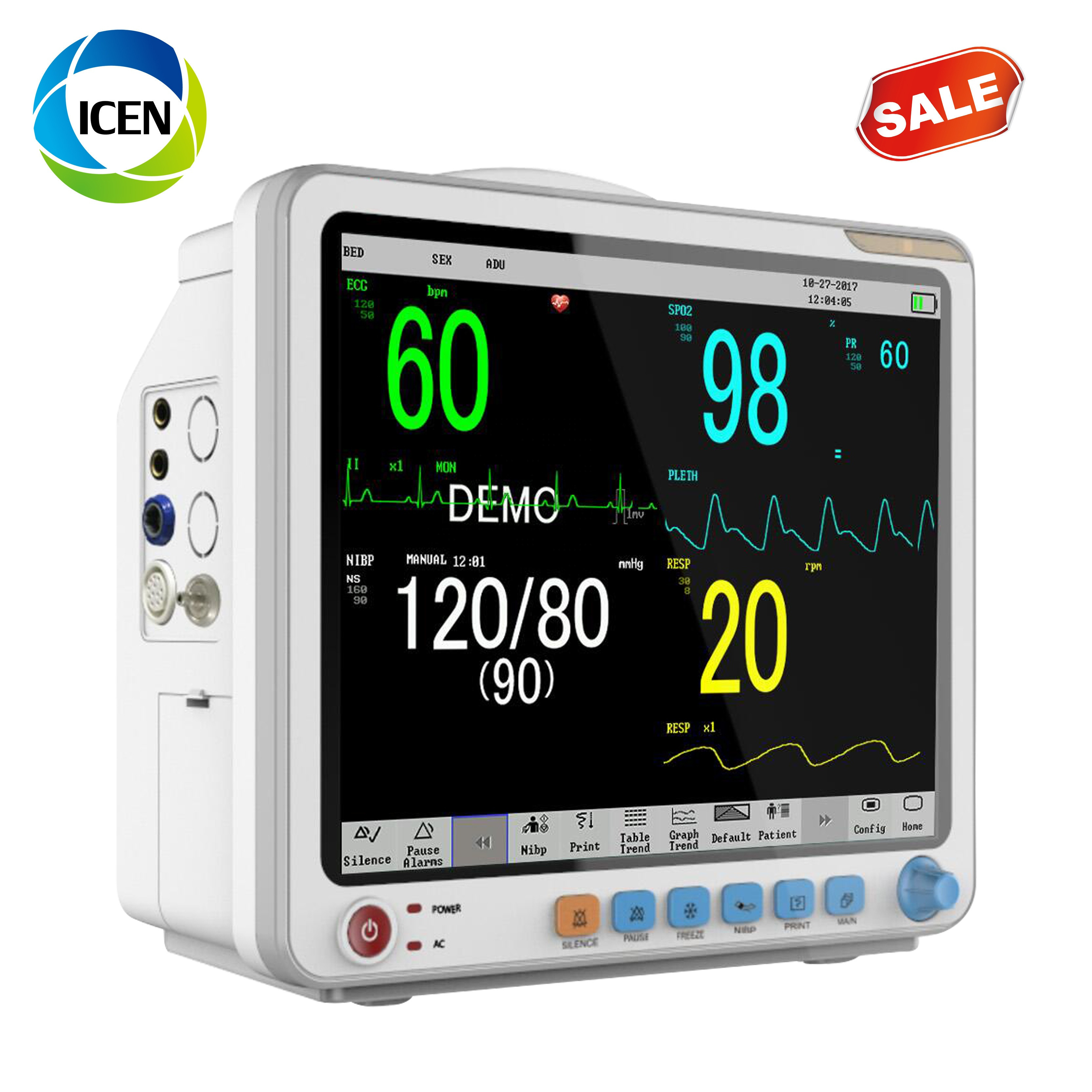 Buy In-12b Hospital Equipment Supplier Icu Portable Patient Monitor ...