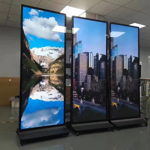 Buy Indoor Full Color Poster Led Display P2 P2.5 P3 Floor Standing ...