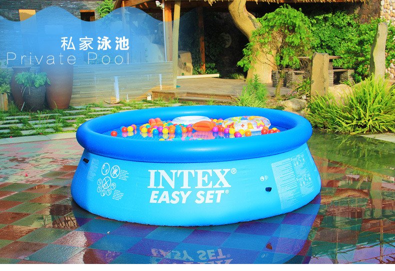 Buy Intex 28142 13ft X 33in Inflatable Swimming Pool Equipment Above ...