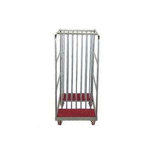 Buy Metal Four Wheel Hotel Restaurant Flat Table Trolley Glass Lazy ...