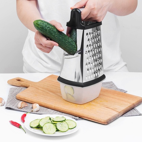 Buy Multifunctional Kitchen 4 Sides Stainless Steel Vegetable Slicer ...