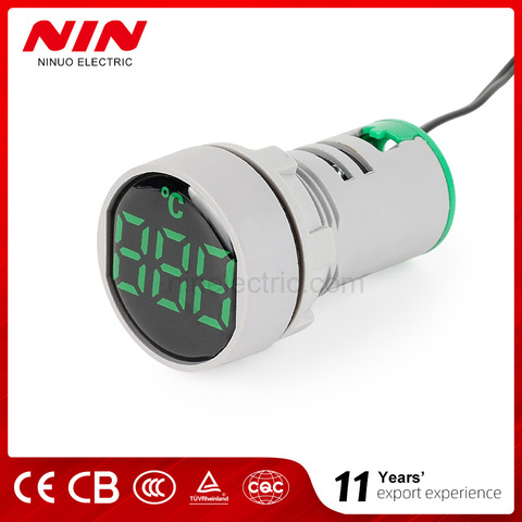 Buy Nin 22mm Round Crystal Membrane Digital Display Thermometer ...