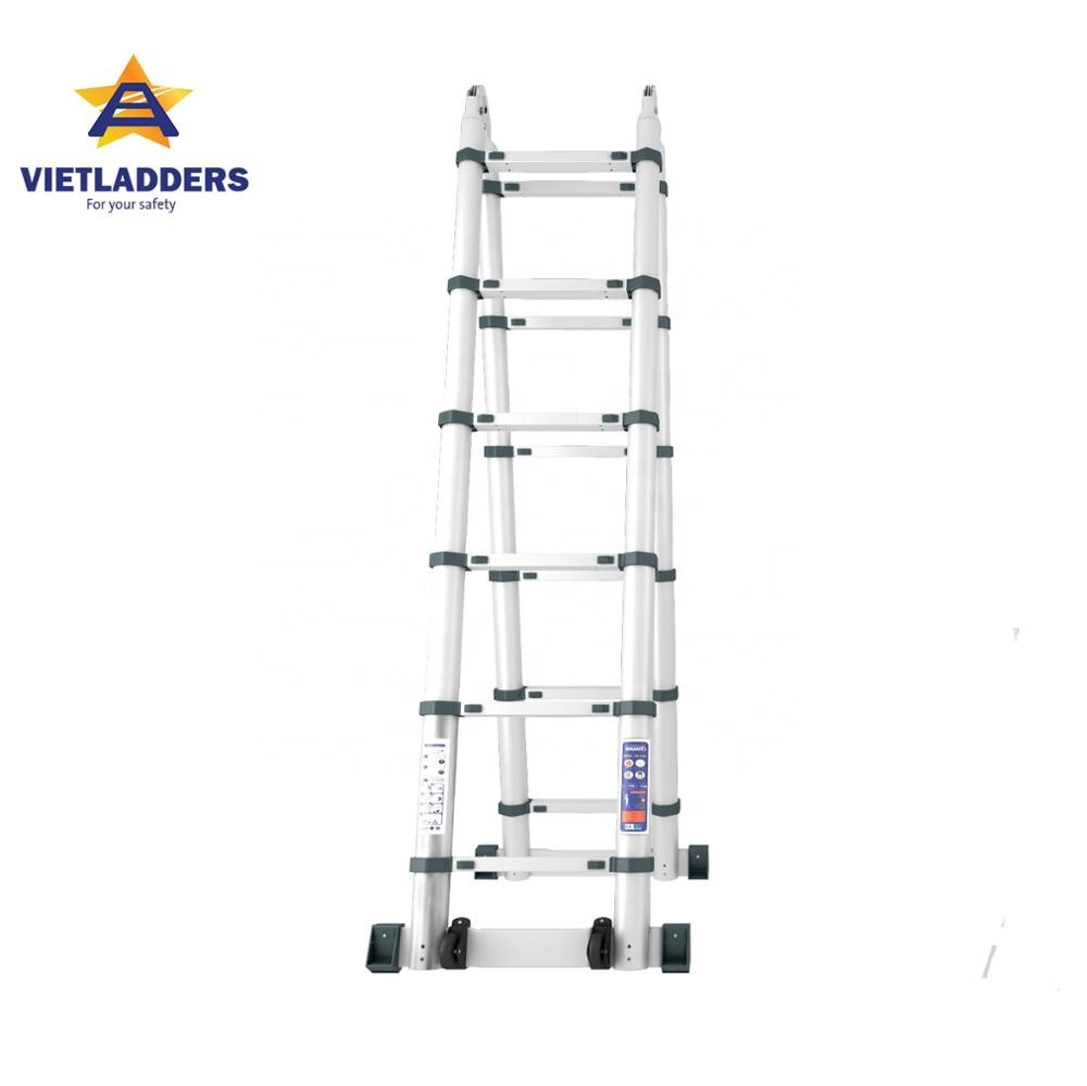 Buy Nk-vl50ai Vietladders Smart Double Telescopic Aluminium Ladder With ...