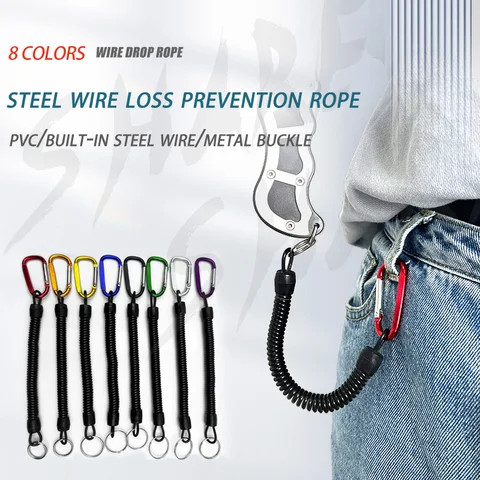 Buy Retractable Safety Winding Rope Aluminum Alloy Climbing Buckle Anti ...