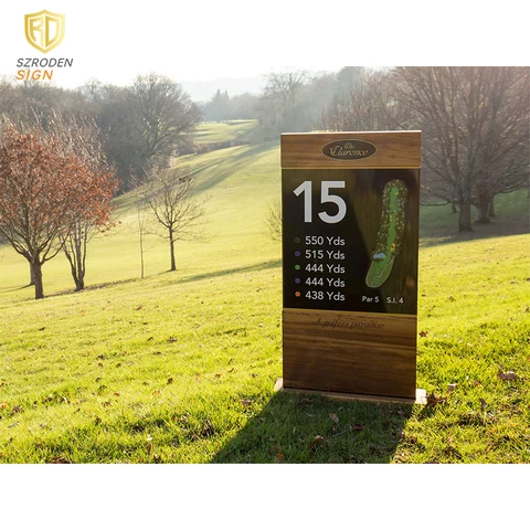 Buy Shenroden Aluminum Curved Outdoor Free Standing Totem Signage Led ...