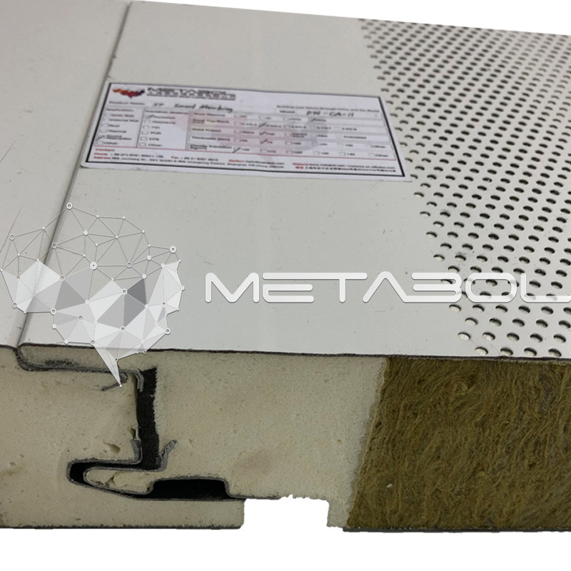 Buy Sound Absorbing Roof Wall Sandwich Panel - Galvanized Fiber Glass ...