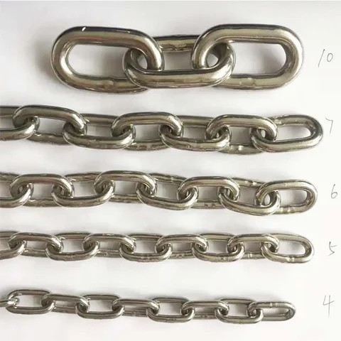 Buy Stainless Steel 766 Short Chain Link Size 3mm--16mm Chain For Ship ...