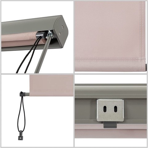 Buy Vertical Awning Sun Protection Privacy Protection Balcony Aluminium ...