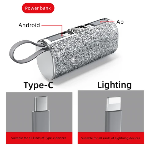Buy Wisdom-tech Power Bank 18w Pd 5000mah Diamond Design Popular ...