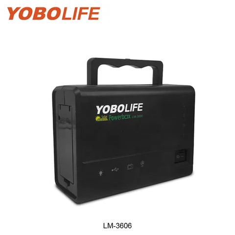 Buy Yobolife Lm-3606 Portable Solar Generator 12v Dc Power Supply Solar Energy Kit Mini Home ...