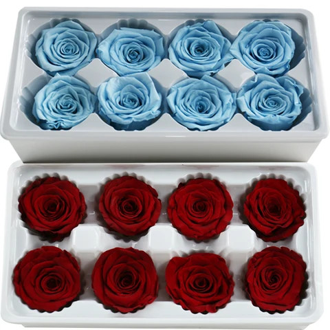 Buy Yunnan A Grade 4-5 Cm Eternal Roses Dried Flower Blue Purple ...