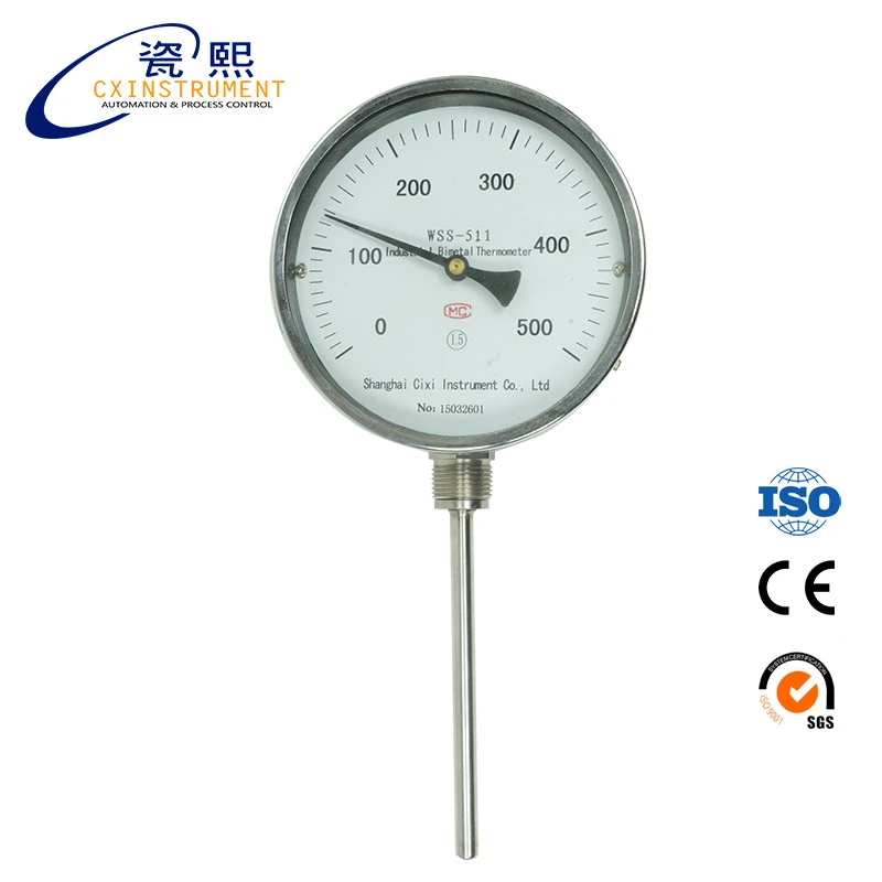 Buy 0-100c Temperature Range And Analog Display Double Metal Bimetal ...