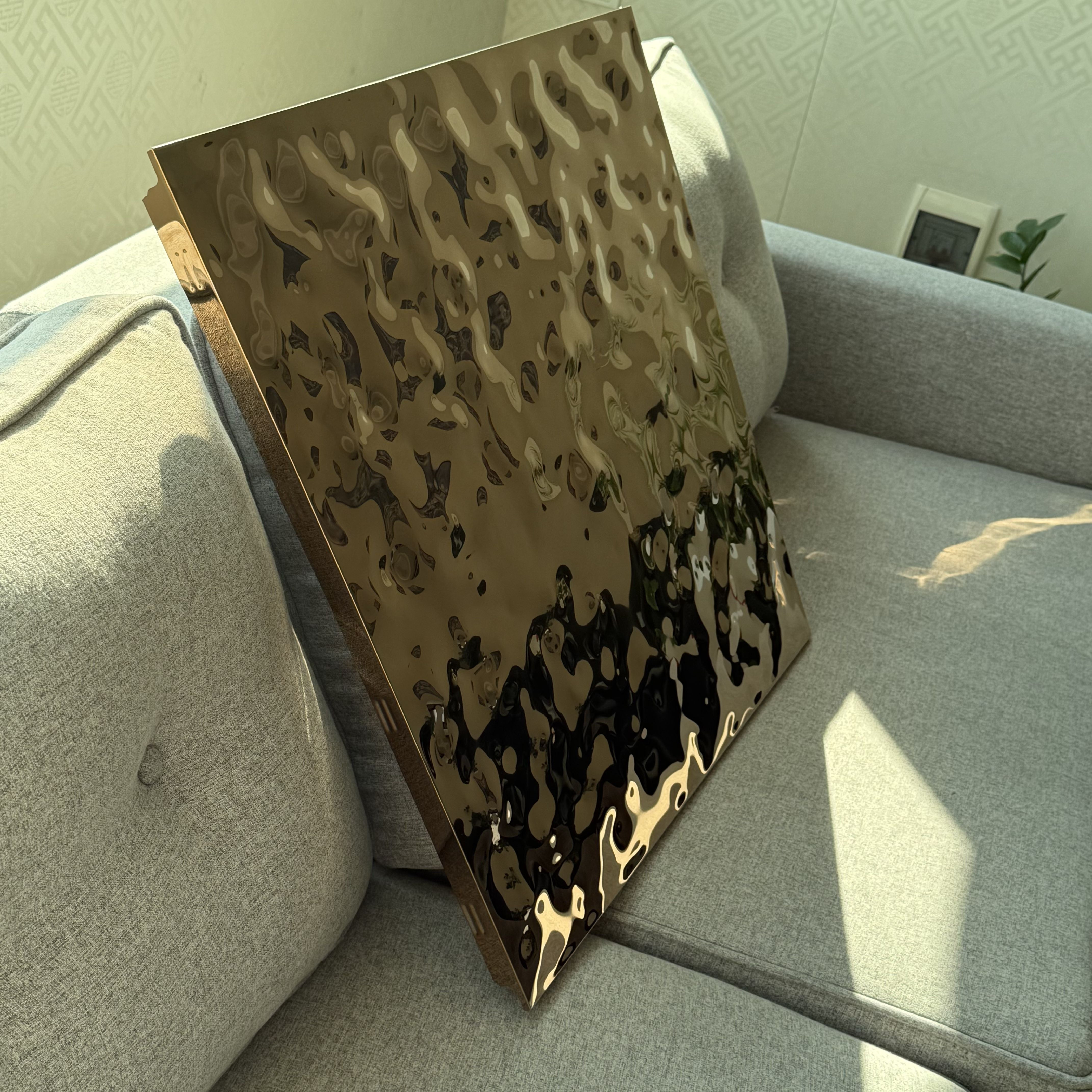 Buy 3d Design Water Ripple Hammer Panel Embossed Stainless Steel Metal ...