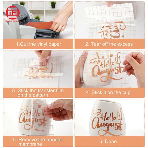 Buy 0.61*50m Medium Tack Clear Transfer Film Roll Vinyl Removable ...