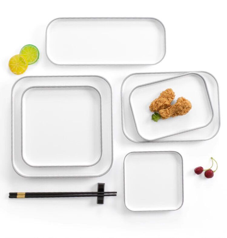 Buy 6.0-12.0 Inch Melamine Dinner Plates Rectangular Plates from Jinxin ...