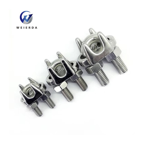 Buy 304 Stainless Steel Wire Rope Cable Clip Clamp U Bolt Saddle ...