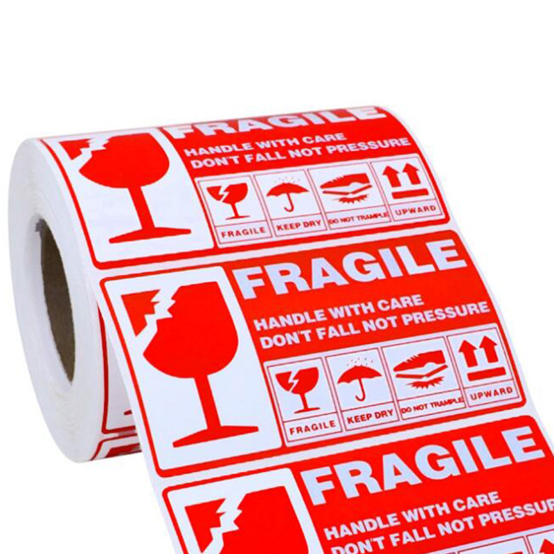 Buy Adhesive Labels Fragile Products Case Label Customizable Shipping ...