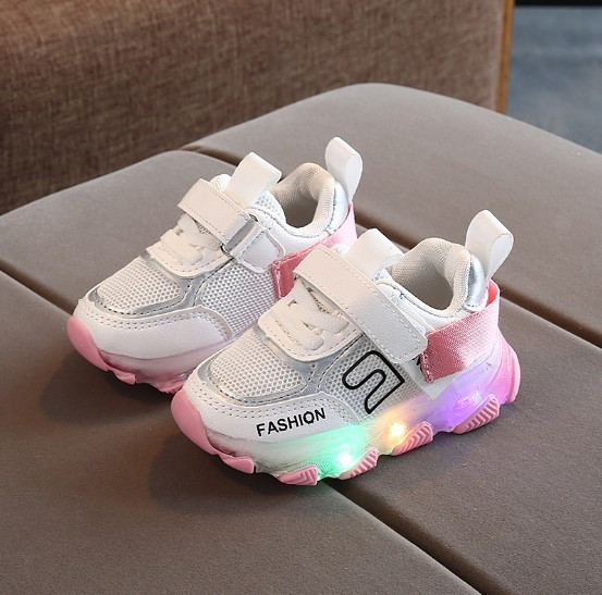 Buy Baby Kid Led Light Shoes Casual Sports Lighted Shoes Soft Sole from ...