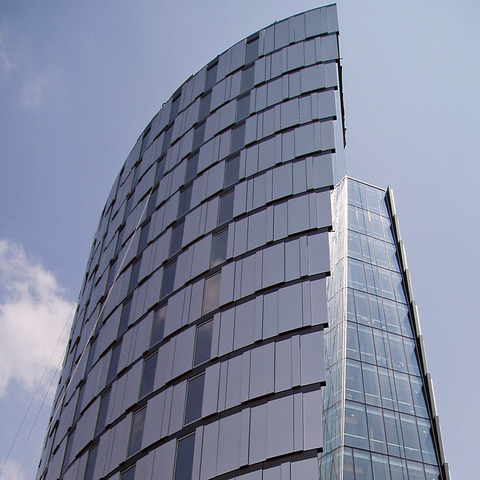 Buy Building Exterior Facade Reflective Glass Curtain Wall System from ...