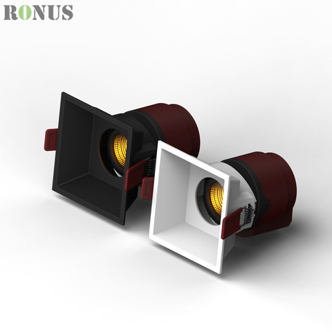 Buy Cob Square Led Spotlight Anti Glare Ugr Adjustable 7w 5w Spot Light ...