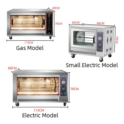 Buy Commercial Electric Gas Wholesale Chicken Rotary Rotisserie Chicken ...