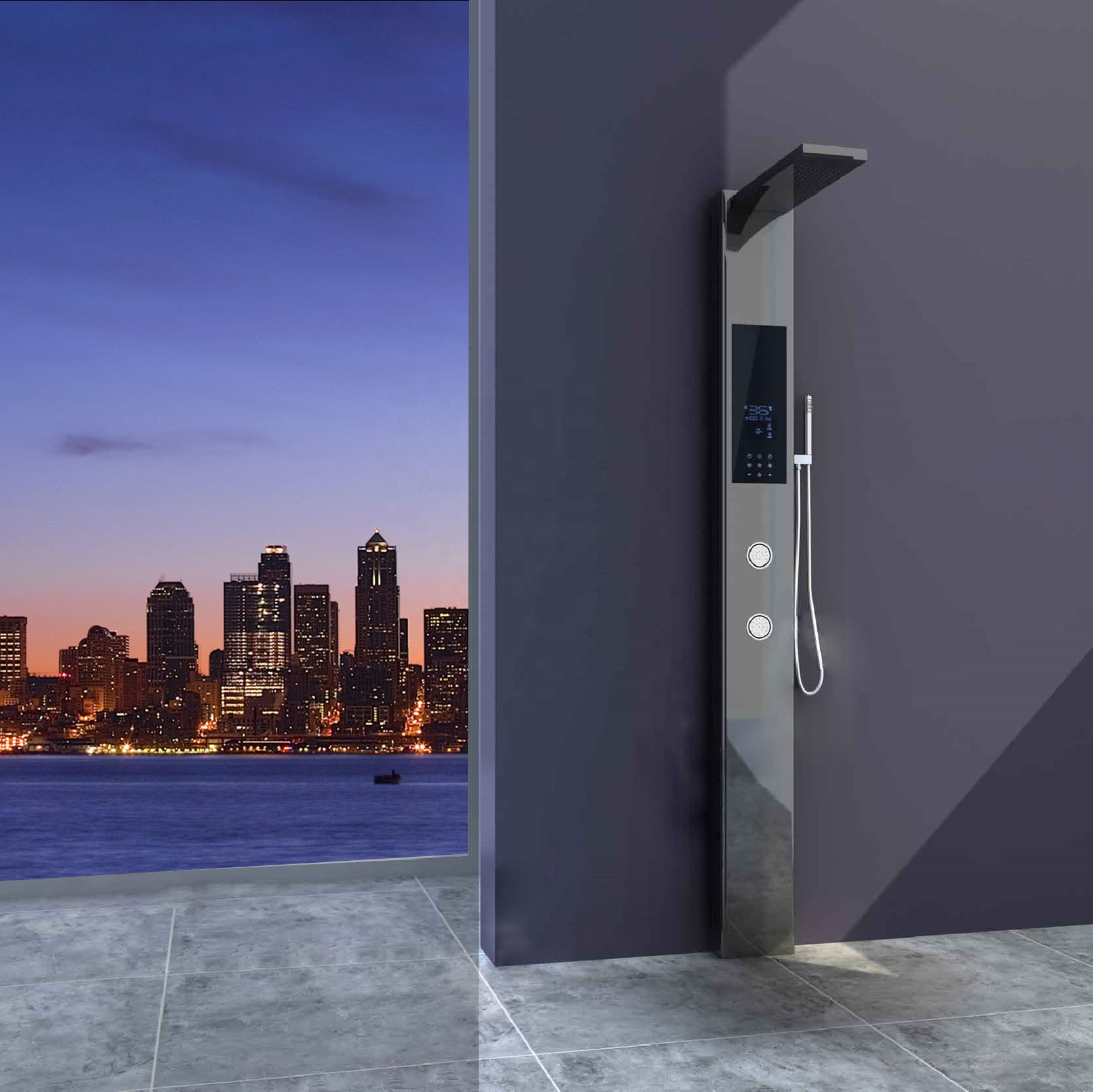 Buy Constant Water Outlet Bath Shower Column With Automatic Sensors ...