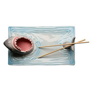 Buy Creative Shark Attack Fish Sushi Ceramic Serving Tray, Platter from ...