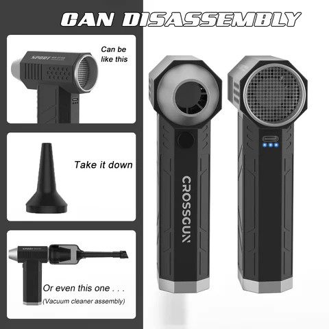 Buy Crossgun Multi-purpose Vacuum Cleaner Mini Jet Turbo Fan 120000rpm ...