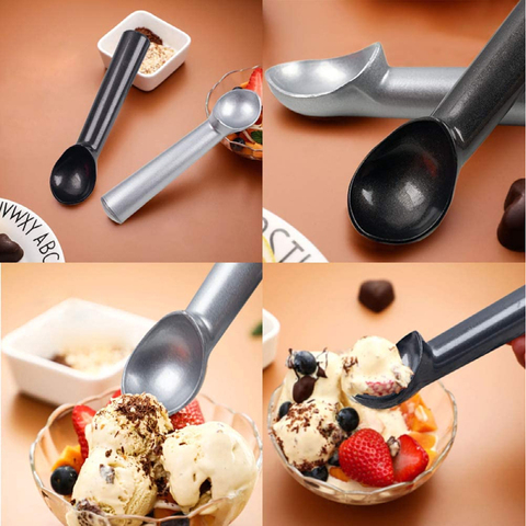 Buy Custom Ice Cream Spoon Logo Cookie Spoon With Non-stick Grips ...