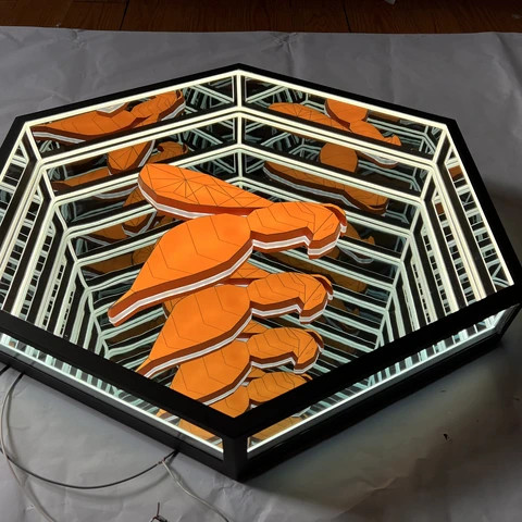 Buy Custom Led 3d Infinity Mirror Neon Led Sign 3d Infinity Mirror Led ...