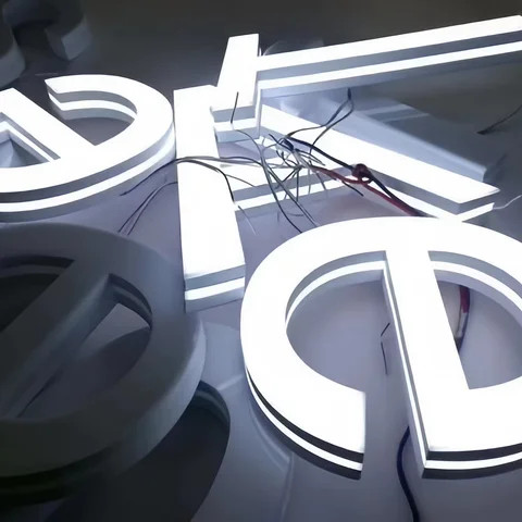 Buy Custom Wall 3d Logo Sign Led Logo 3d Led Luminous Signs Acrylic ...