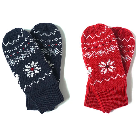 Buy Custom Winter Thick Knitted Hand Muffs Fashion Jacquard Embroidered ...