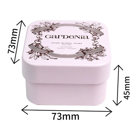 Buy Customized Empty Square Metal Box 4oz Candle Tins Luxury Free ...