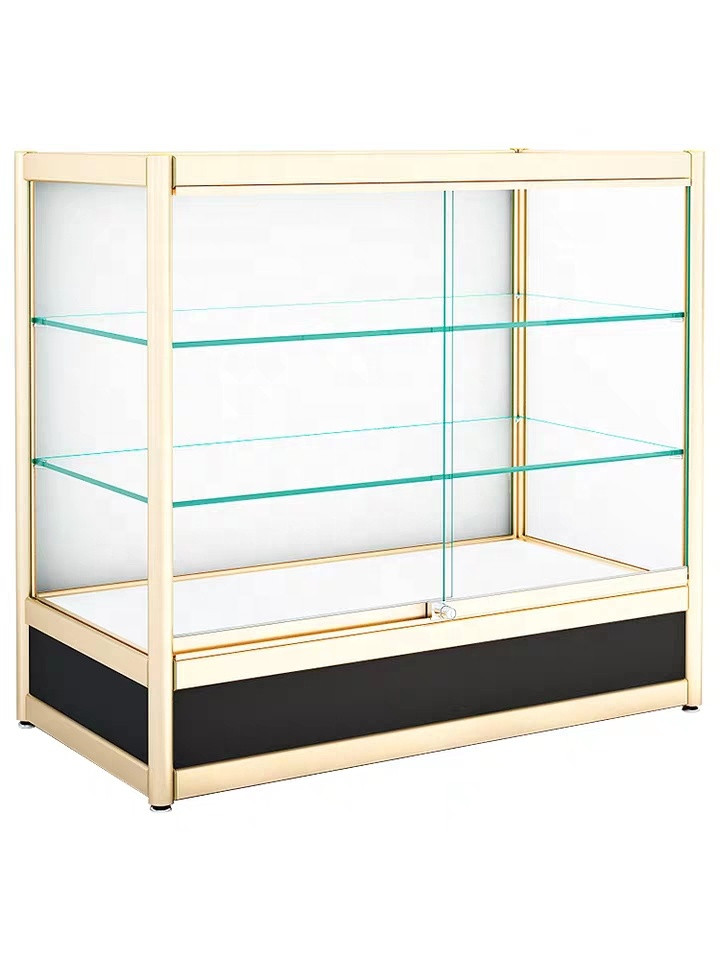 Buy Customized Free Standing Glass Tower Showcase Display Cabinet ...