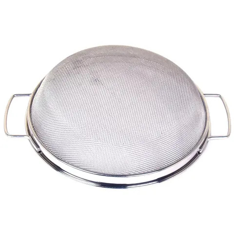 Buy Drainer Round Shape Strainer Metal Colander With Handle Vegetable ...
